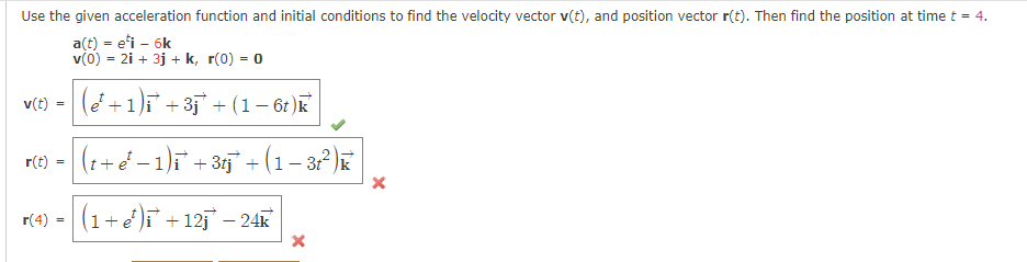 Solved Use the given acceleration function and initial | Chegg.com