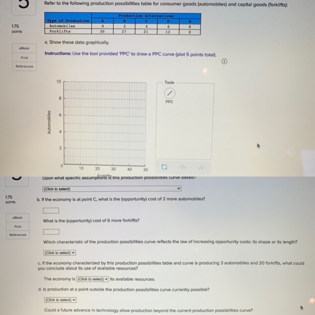 Solved a. Show these data graphically. Instructions: Use the | Chegg.com