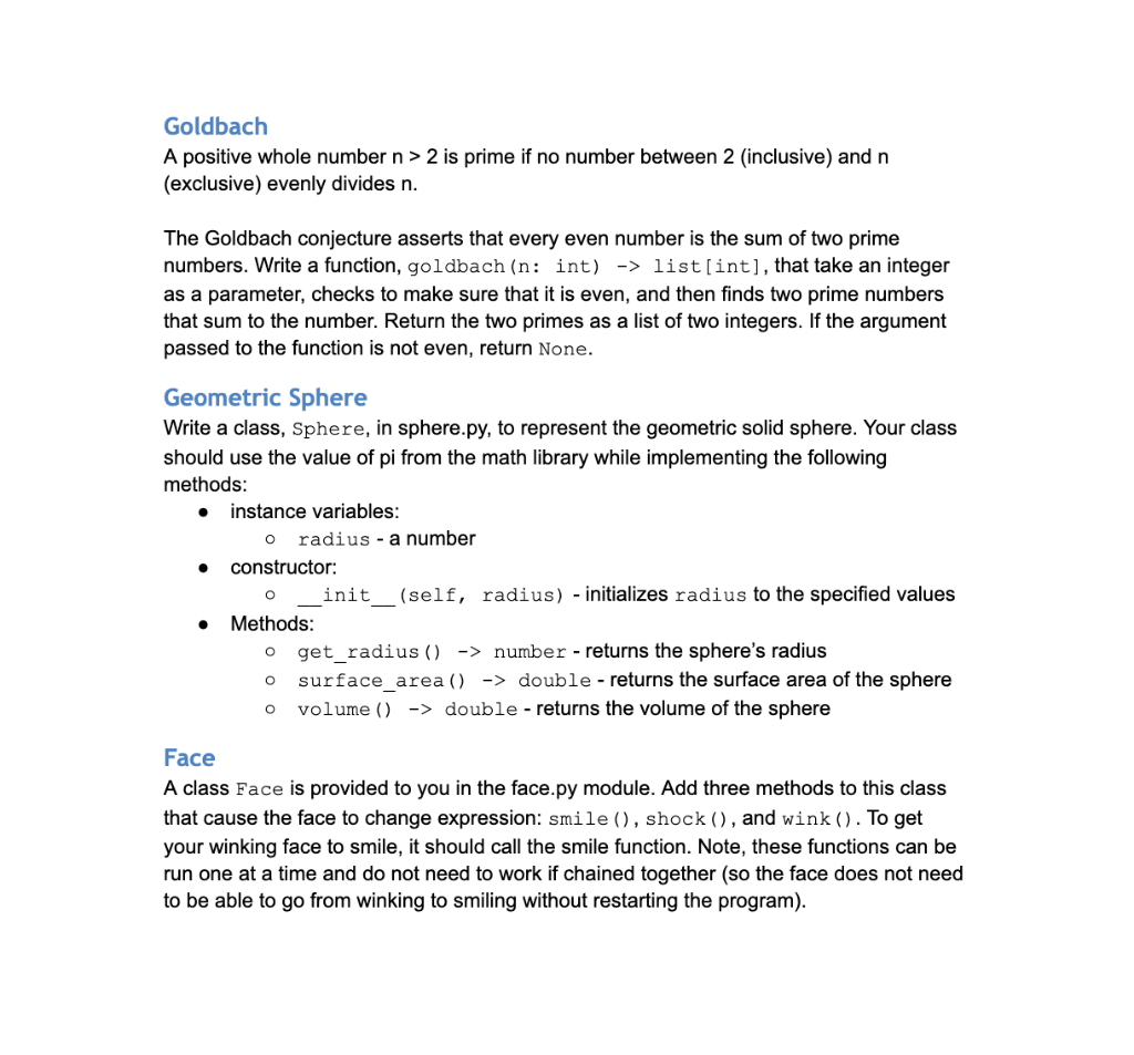 Solved Goldbach A positive whole number n > 2 is prime if no | Chegg.com