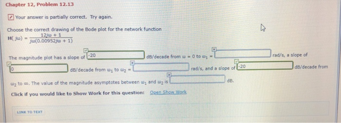 Solved Chapter 12, Problem 12.13 Your answer is partially | Chegg.com
