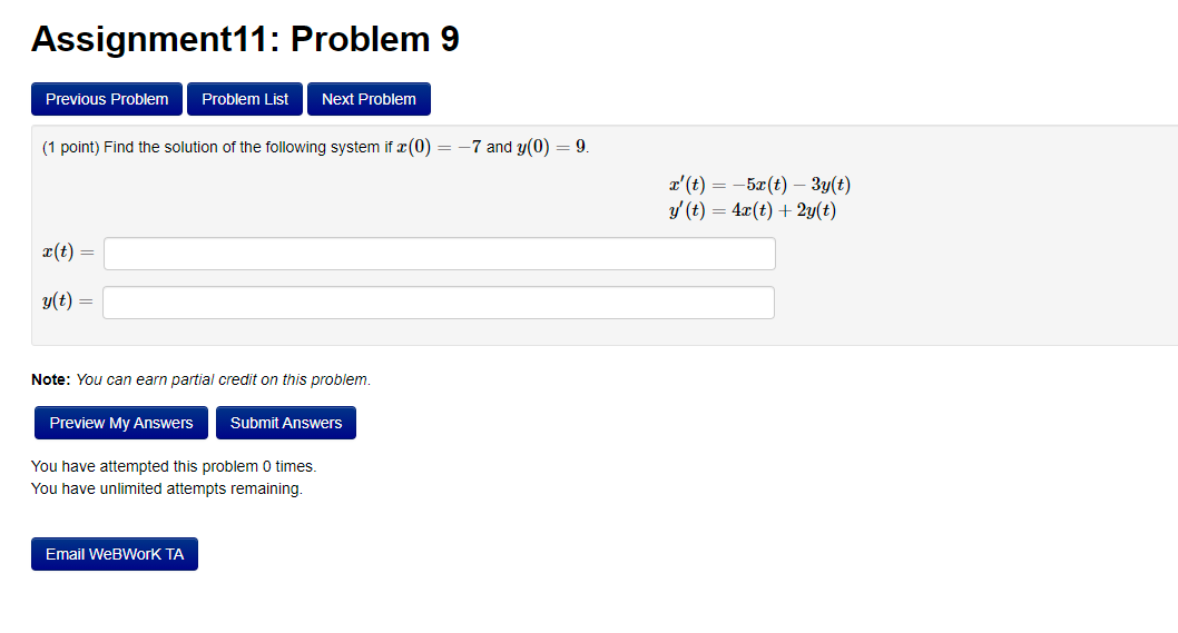 Solved Assignment11: Problem 9 Previous Problem Problem List | Chegg.com