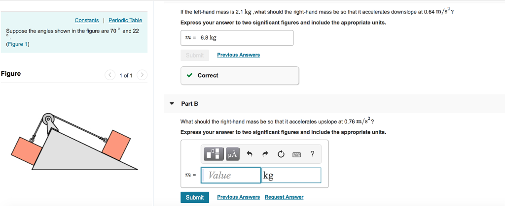 Solved If the left-hand mass is 2.1 kg ,what should the | Chegg.com
