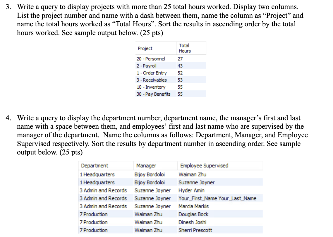Solved This task has five (5) parts. Complete them in the | Chegg.com
