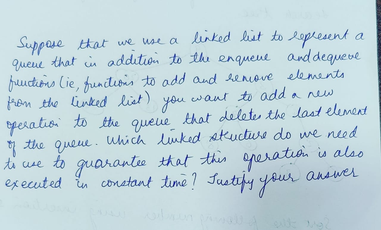 Solved Suppose that we use a linked list to represent a | Chegg.com