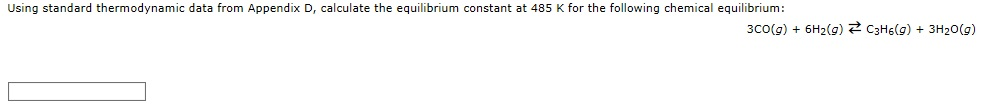 Using standard thermodynamic data from Appendix D, | Chegg.com