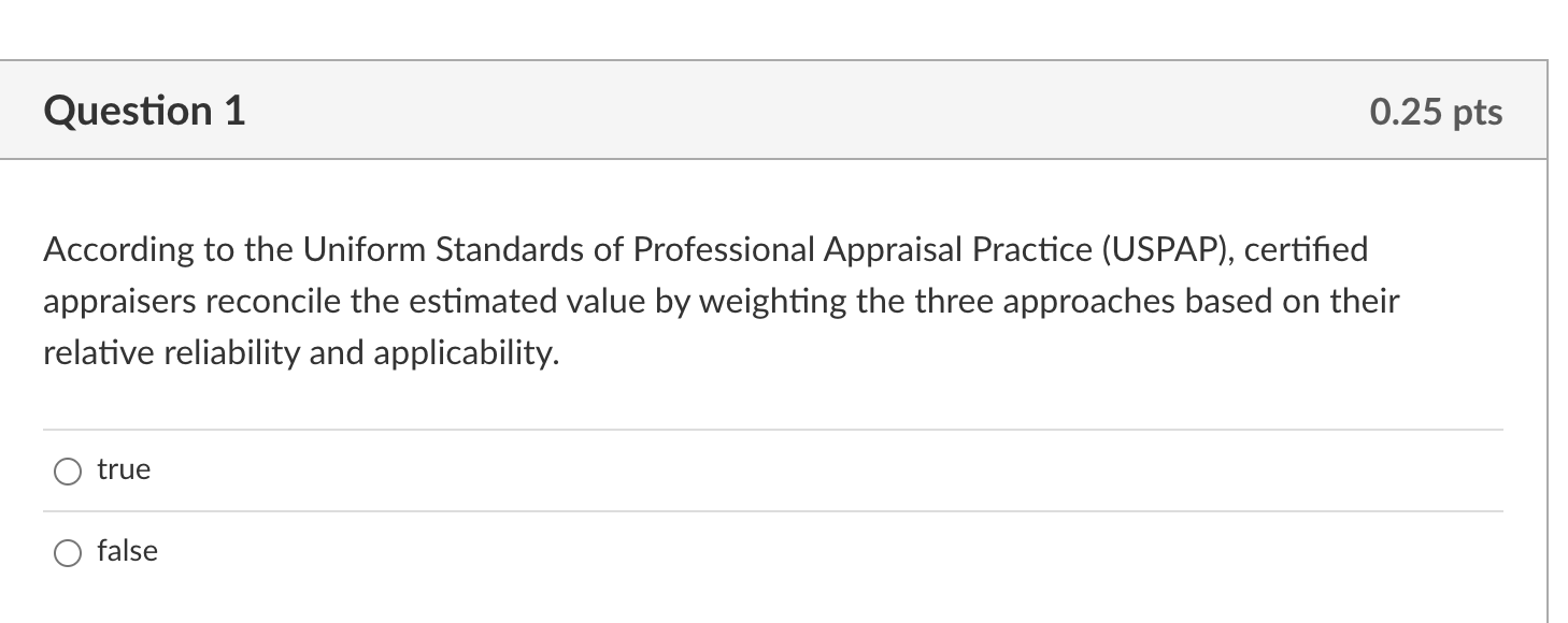 Solved Question 1According to the Uniform Standards of | Chegg.com