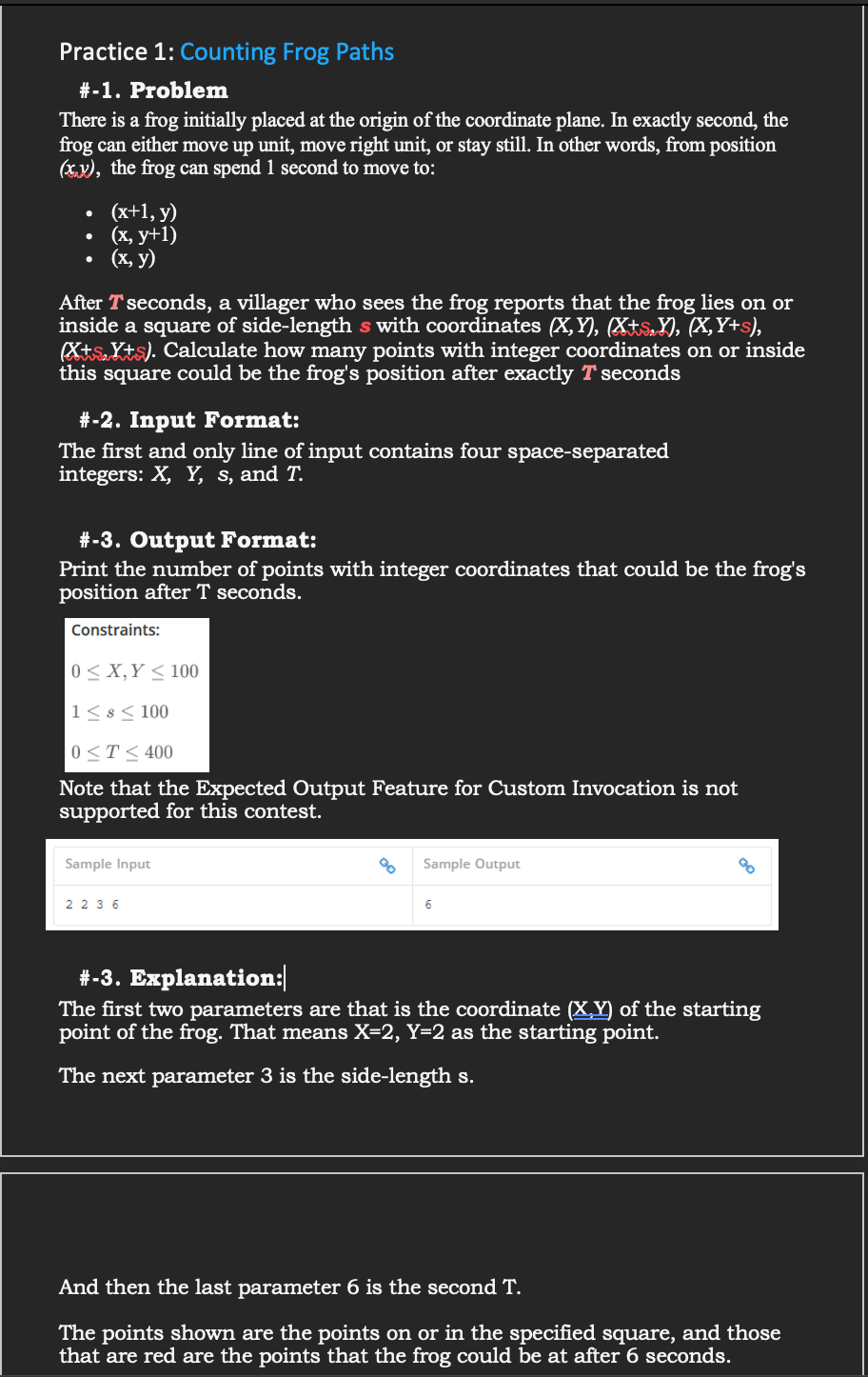 Solved Practice 1: Counting Frog Paths #-1. Problem There is | Chegg.com Solved Practice 1: Counting Frog Paths #-1. Problem There is | Chegg.com