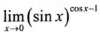 Solved limx→0(sinx)cosx-1 | Chegg.com