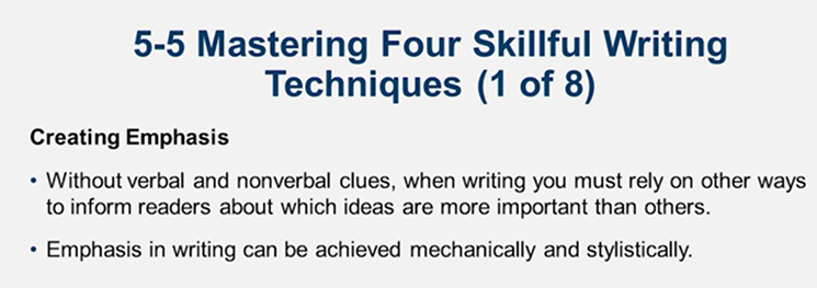 Solved Learn It: Chapter 05 Organizing and Drafting Business | Chegg.com