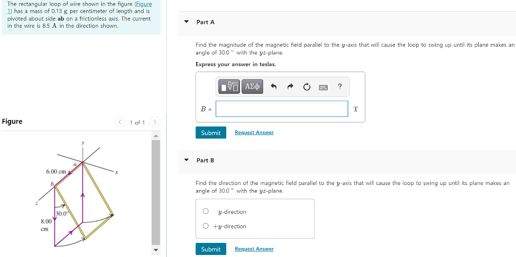 Solved The rectangular loop of wire shown in the figure | Chegg.com