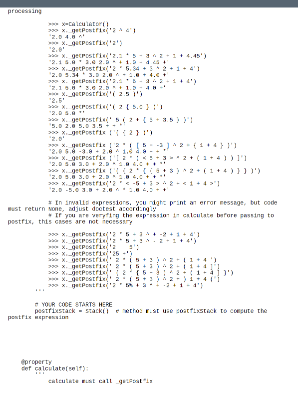 Solved Please implement the calculator and advanced | Chegg.com