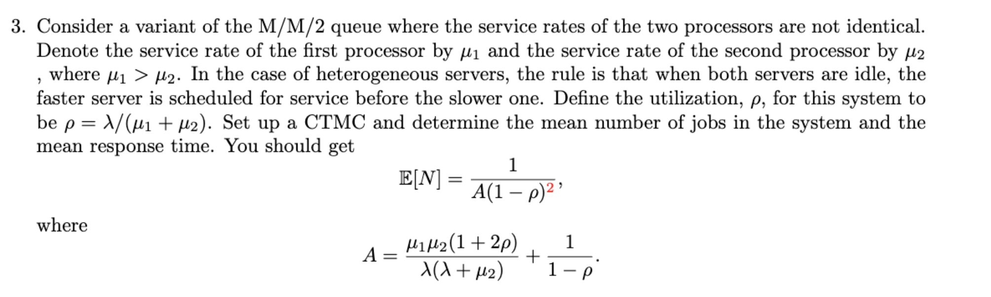Solved Consider a variant of ﻿the MM?2 ﻿queue where the | Chegg.com
