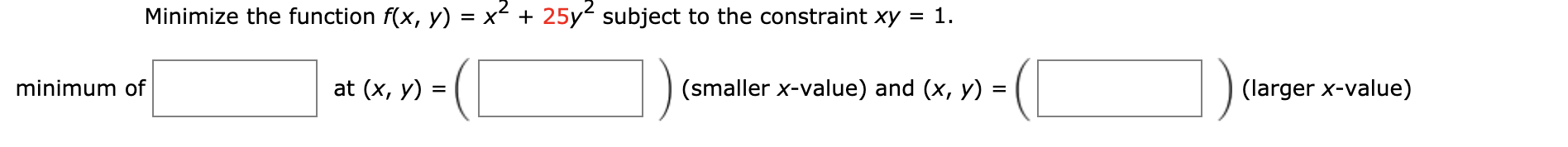 Solved Use the method of Lagrange multipliers to minimize | Chegg.com