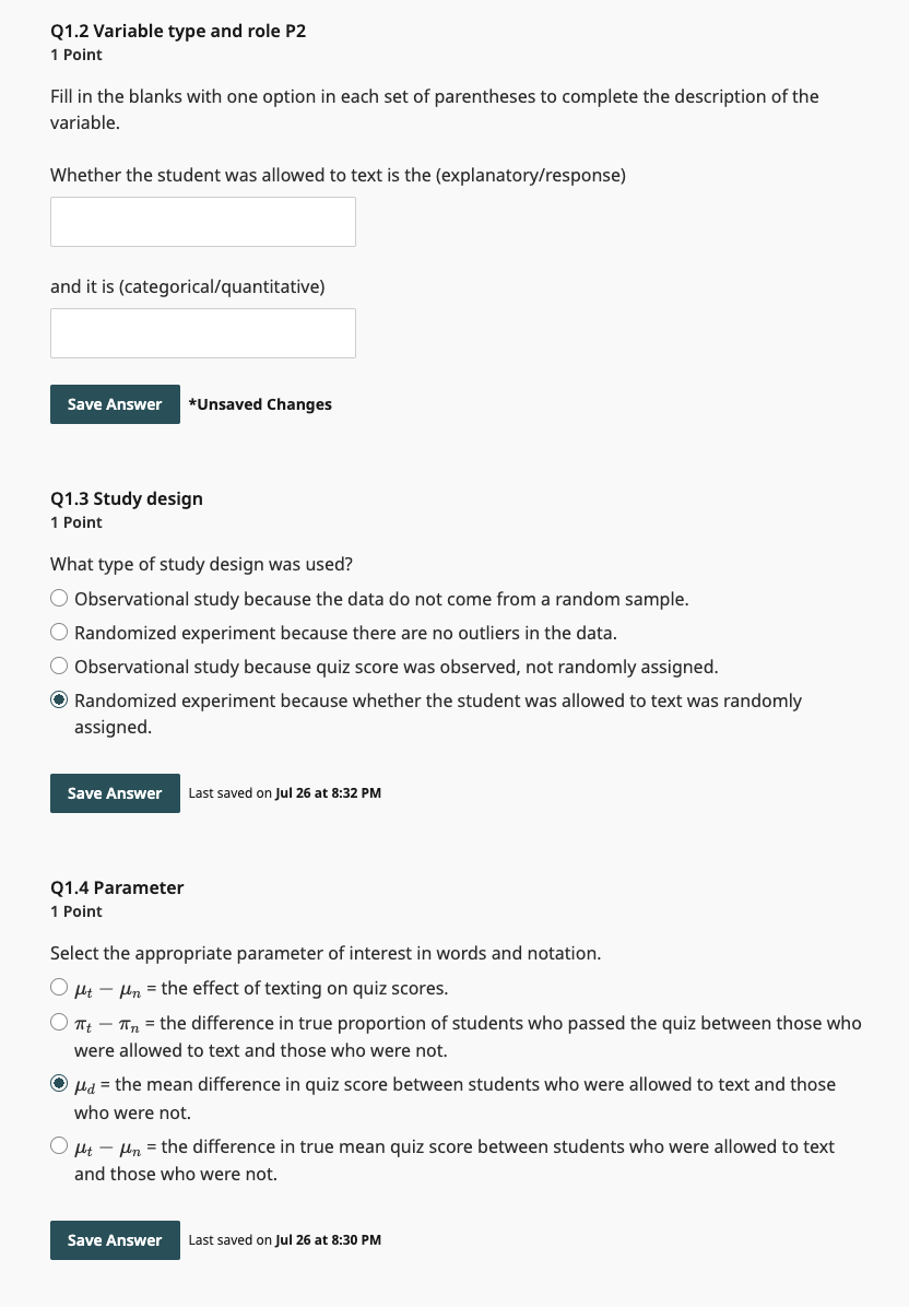 Solved Q1.2 Variable type and role P2 1 Point Fill in the | Chegg.com