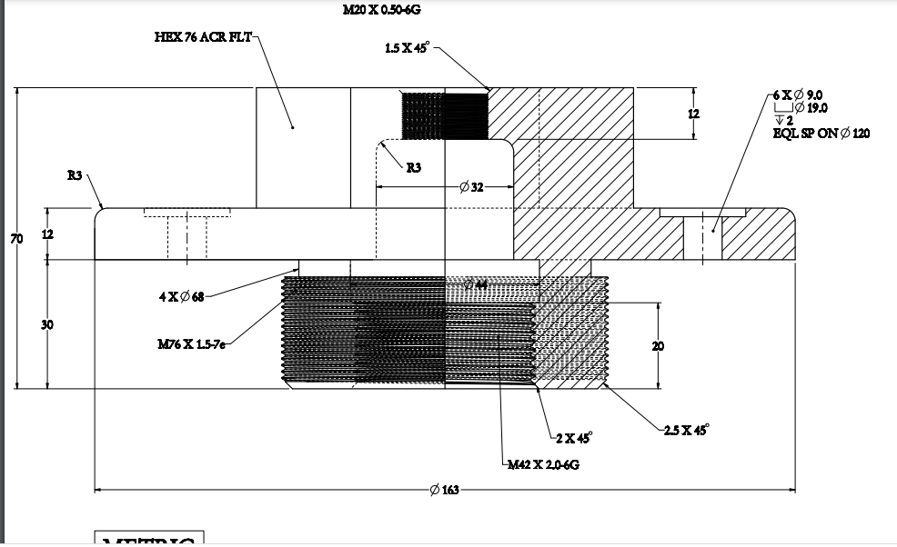 Solved Instructions: - In AutoCAD, redraw the | Chegg.com