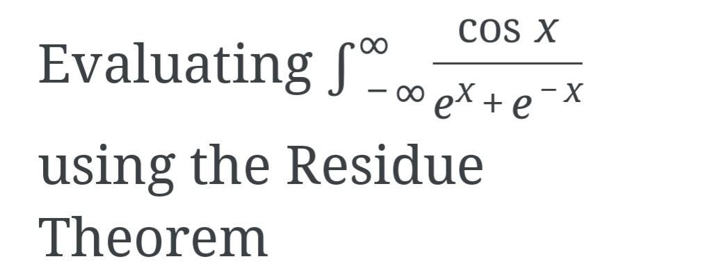 Solved (Using rectangular contour residue theorem. | Chegg.com