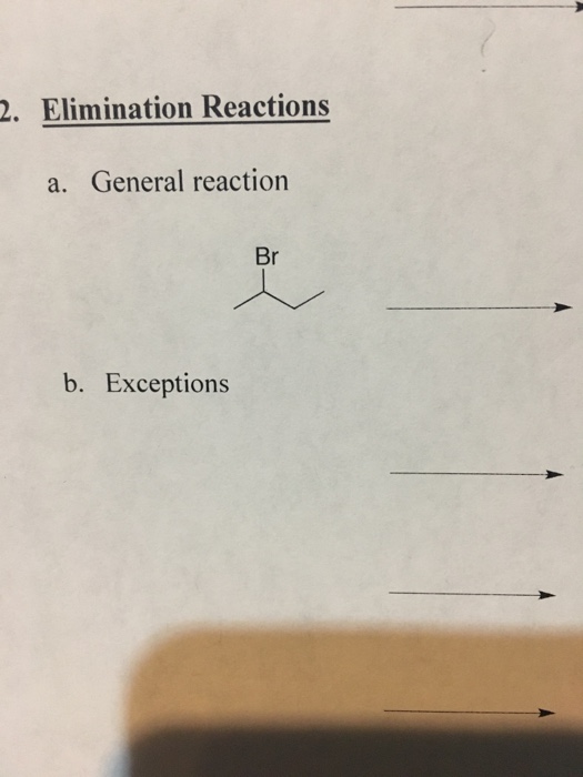 Solved 2. Elimination Reactions a. General reaction Br b. | Chegg.com