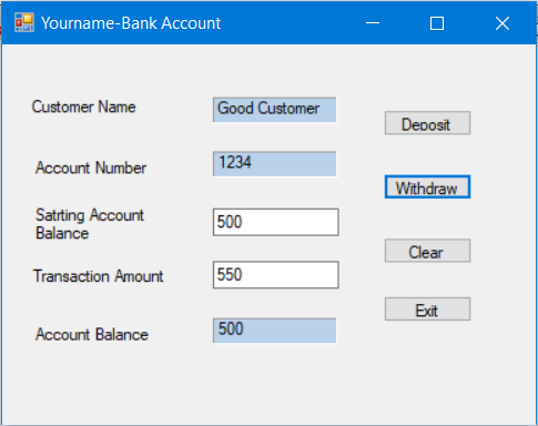 Solved Visual basic In this assignment you create a small | Chegg.com