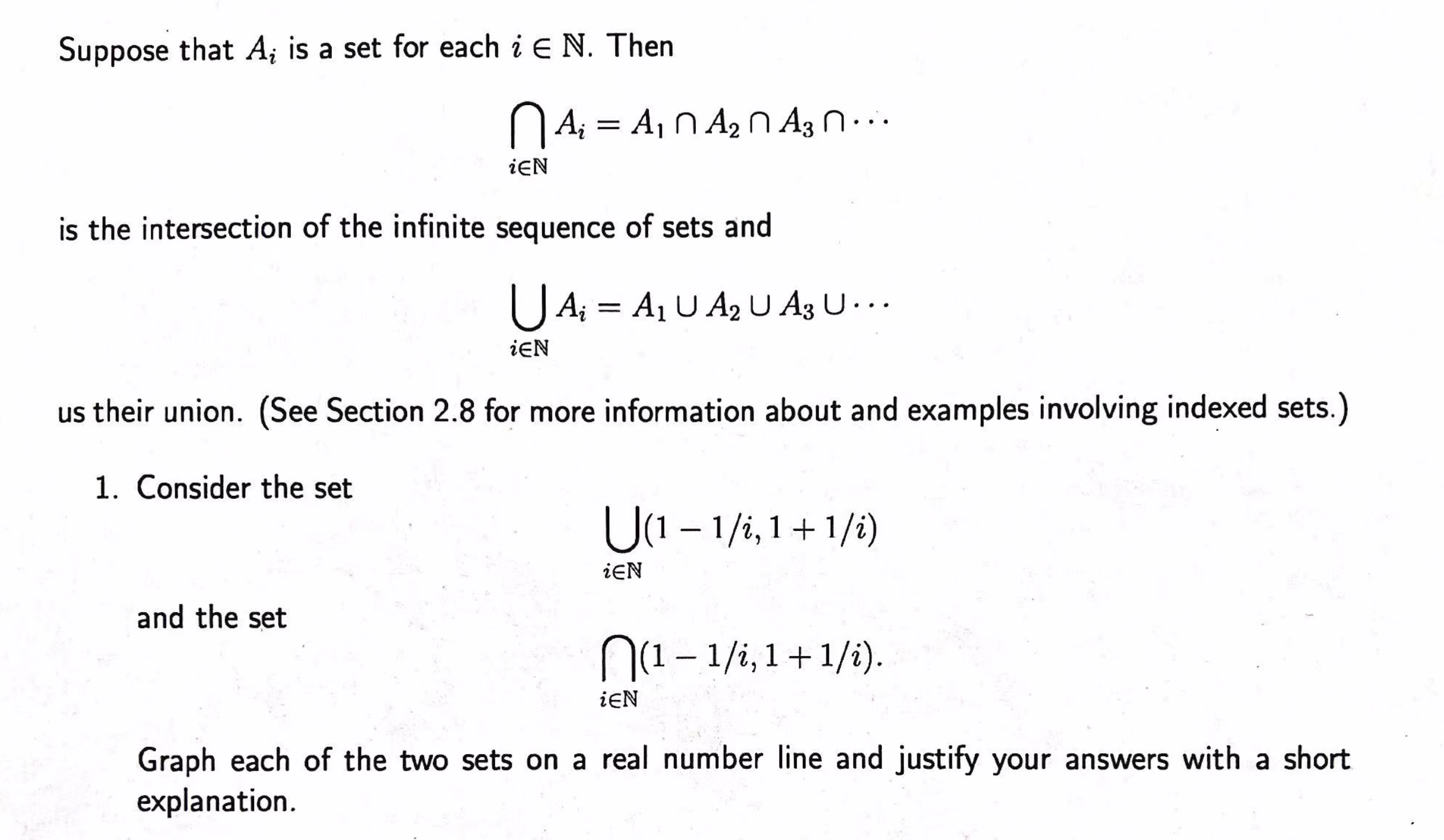Solved Suppose that Ai is a set for each i∈N. Then | Chegg.com