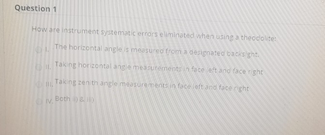 Solved Question 1 How are instrument systematic errors | Chegg.com