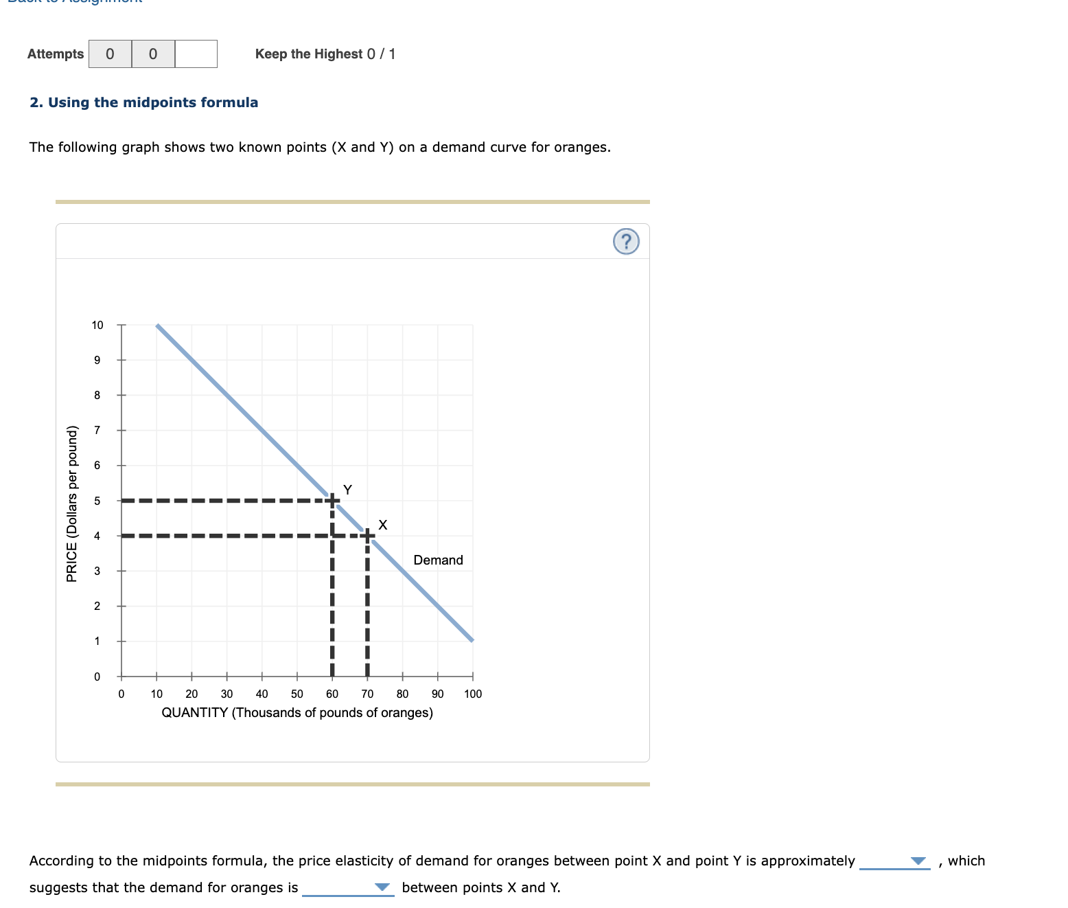 Solved AttemptsKeep the Highest 01Using the midpoints | Chegg.com