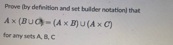 Solved Prove (by definition and set builder notation) that | Chegg.com