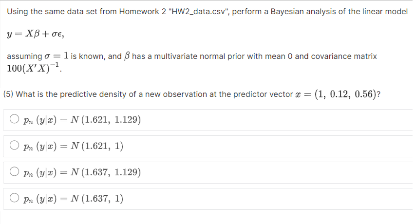 Solved Using the same data set from Homework 2 | Chegg.com
