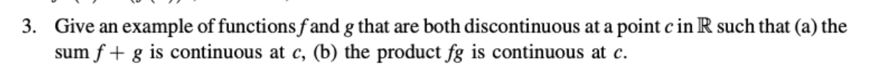 Solved 3. Give an example of functions f and g that are both | Chegg.com