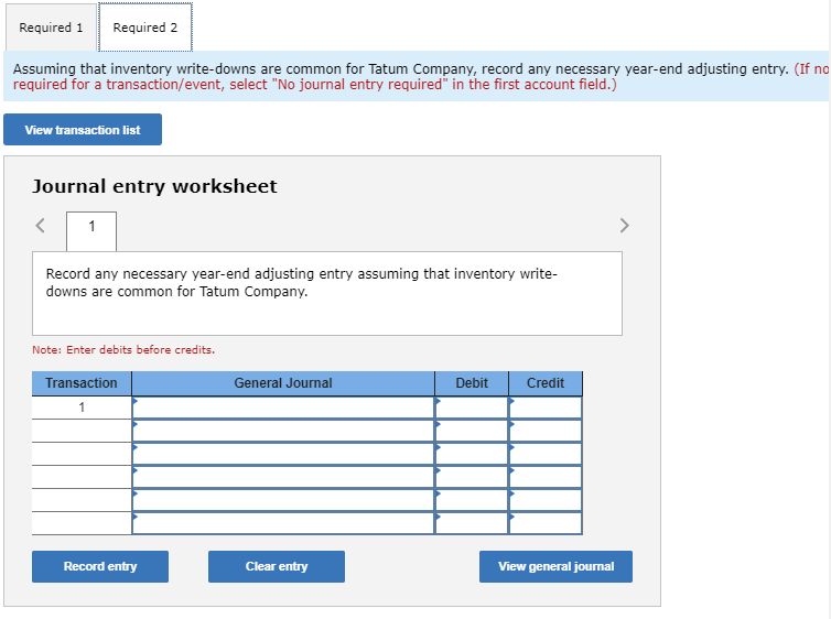 Solved Exercise 9-3 (Algo) Lower of cost or net realizable | Chegg.com