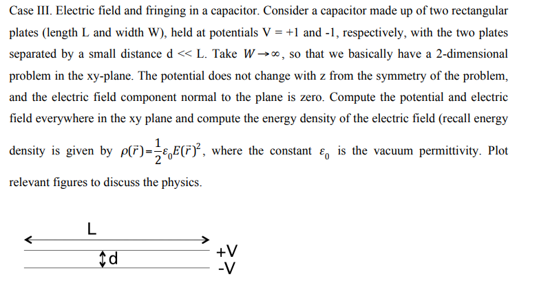 Solved Compute the electric potential V by solving the | Chegg.com