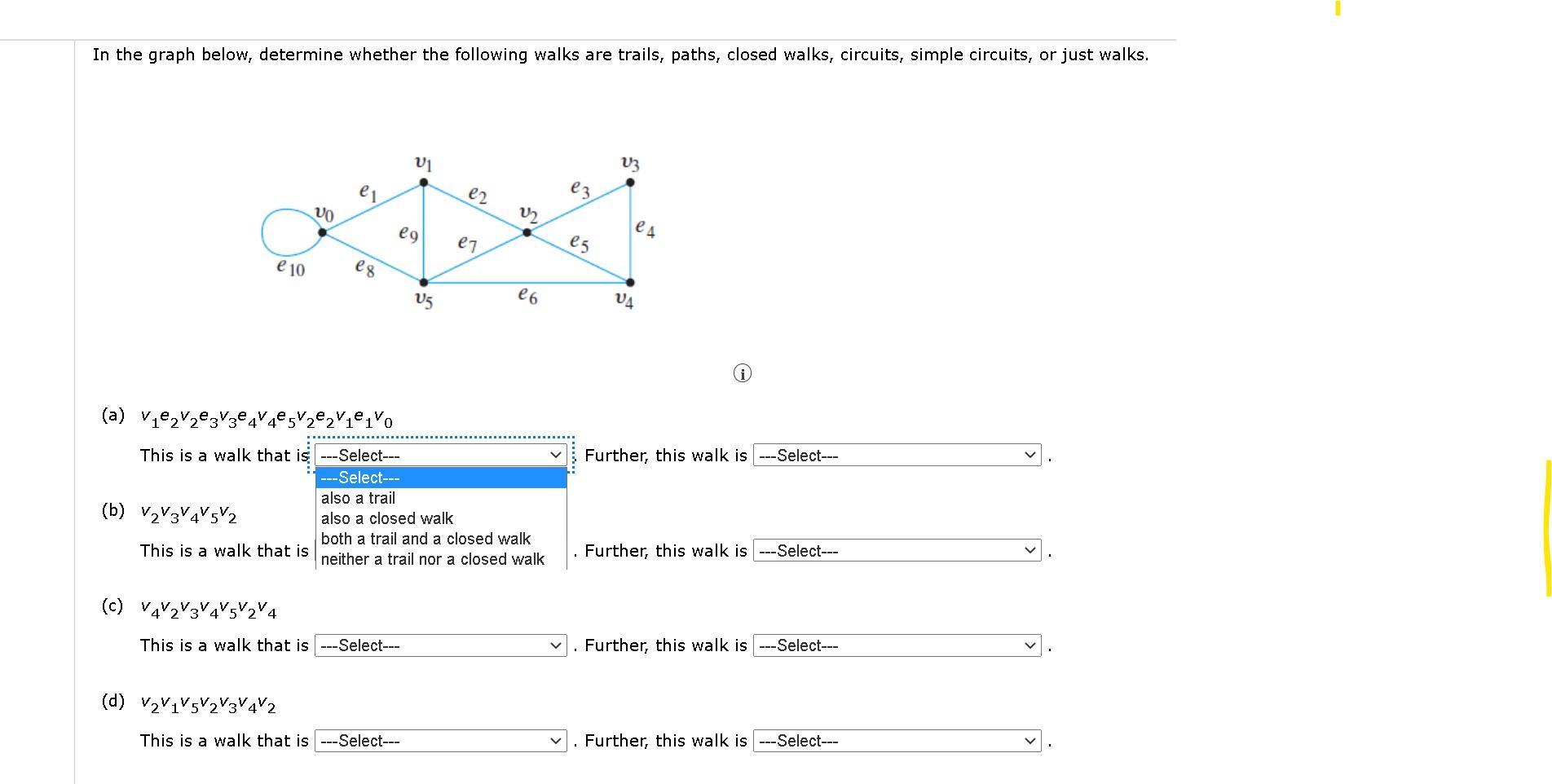 Solved In the graph below, determine whether the following | Chegg.com