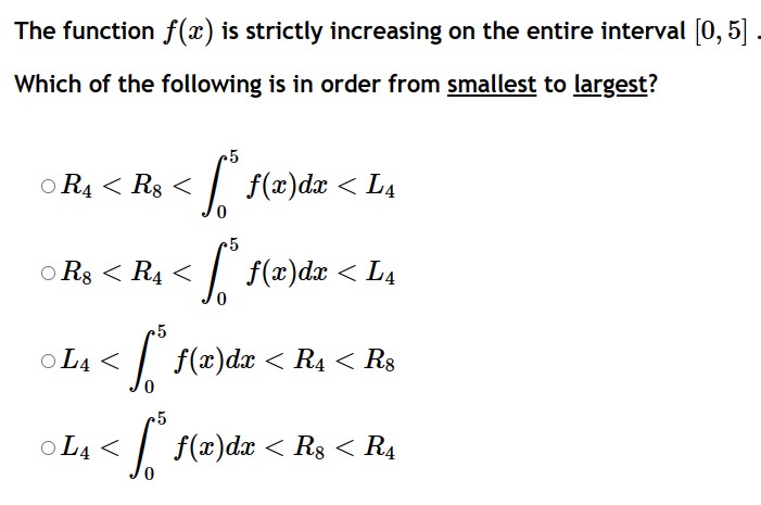 Solved The Function F X Is Strictly Increasing On The