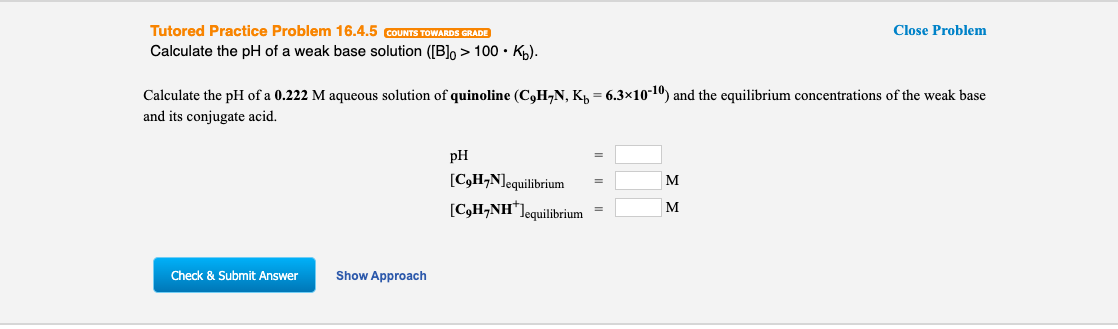 Solved Close Problem Tutored Practice Problem 16.4.5 COUNTS | Chegg.com