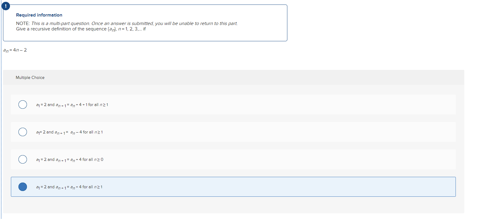 Solved Required information NOTE: This is a multi-part | Chegg.com