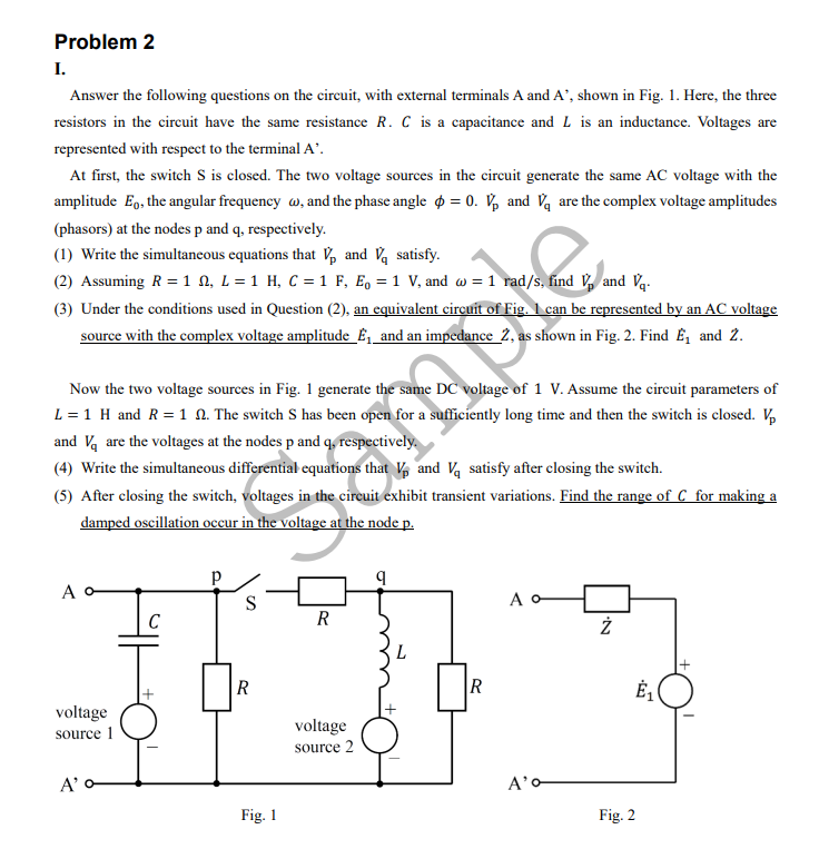 Solved 1. Answer the following questions on the circuit, | Chegg.com