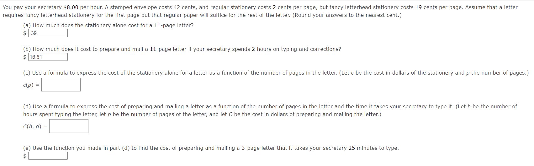 Solved requires fancy letterhead stationery for the first | Chegg.com