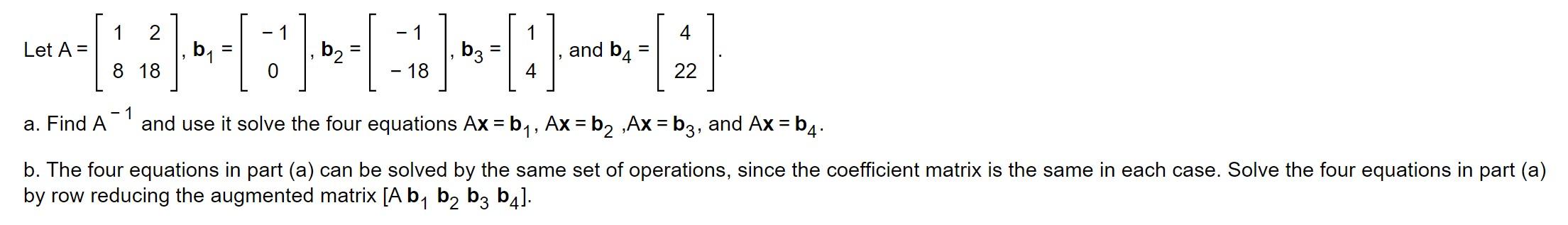 Solved 1 1 4 = = LA [ 1 2 ] • , - - · |- - - | - - - - - [ ] | Chegg.com