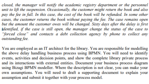 Solved Assignment 1: Business Process Modelling 1. | Chegg.com