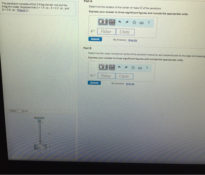 Solved Problem 10.98 The pendulum consists of the 3 sender | Chegg.com Solved Problem 10.98 The pendulum consists of the 3 sender | Chegg.com