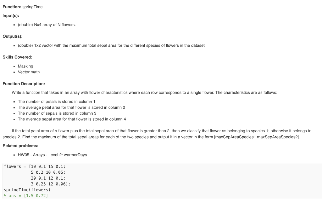 Solved Function Description Write A Function That Takes In