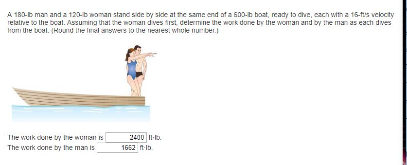 Solved A 180-lb man and a 120-lb woman stand side by side at | Chegg.com