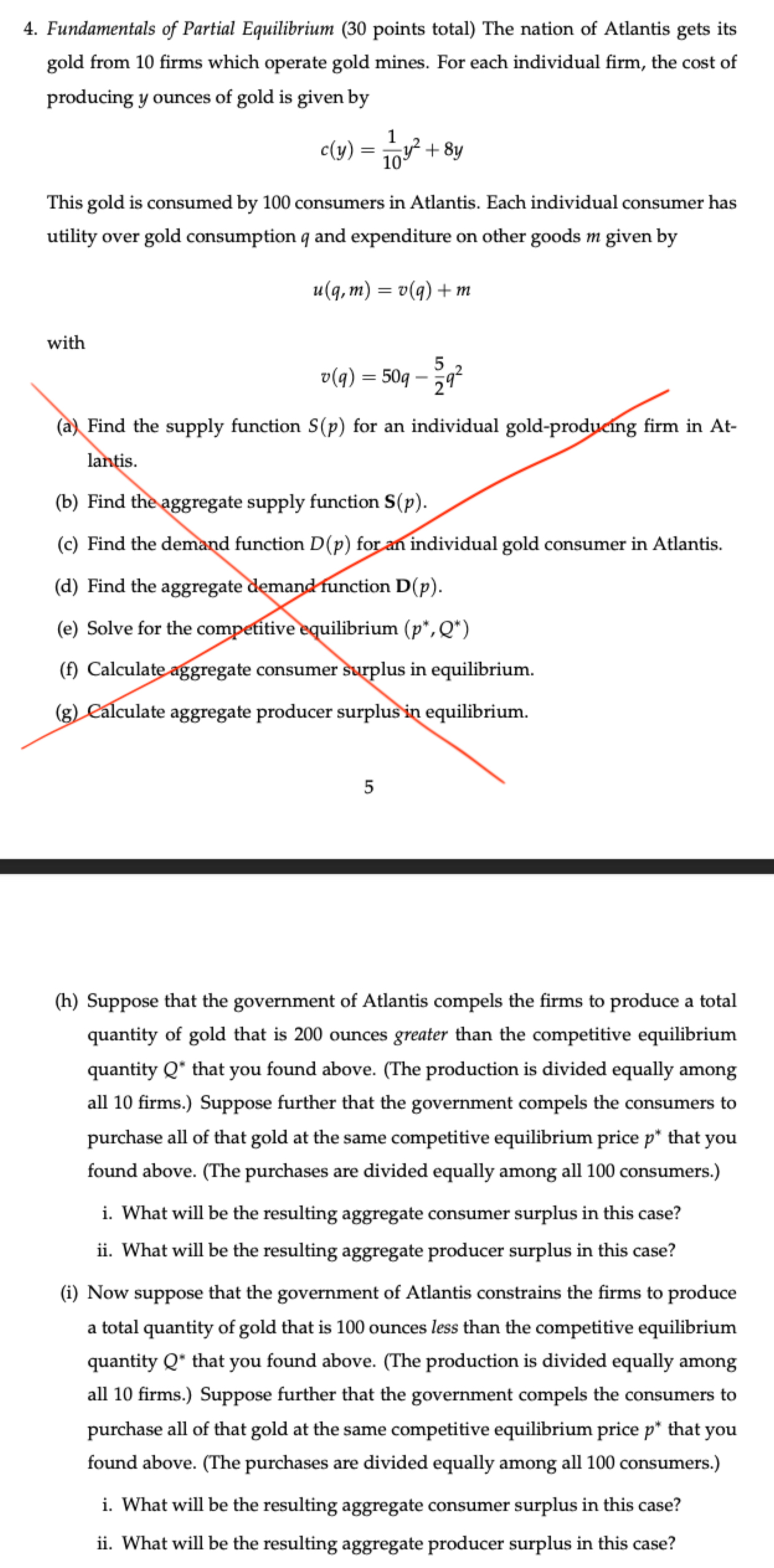 Solved Fundamentals of Partial Equilibrium ( 30 ﻿points | Chegg.com