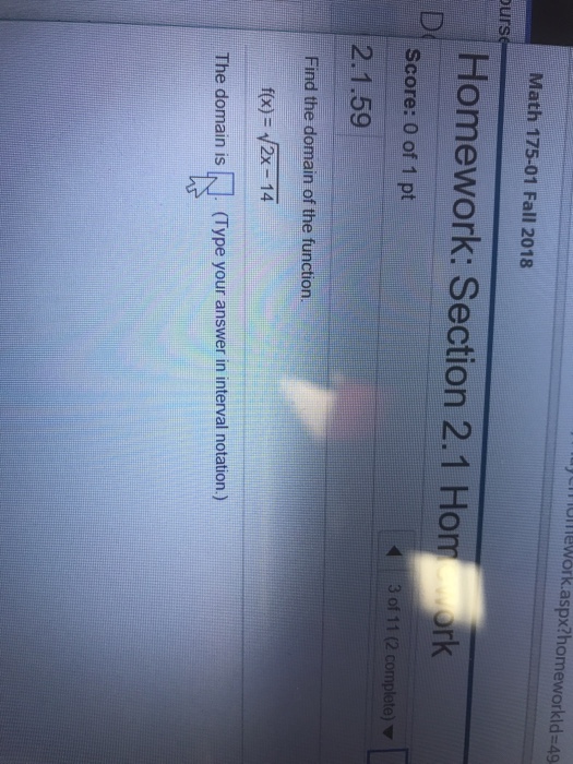 Solved Homework: Section 2.1 Homework Score: 0.38 of 1 pt 11 | Chegg.com Solved Homework: Section 2.1 Homework Score: 0.38 of 1 pt 11 | Chegg.com
