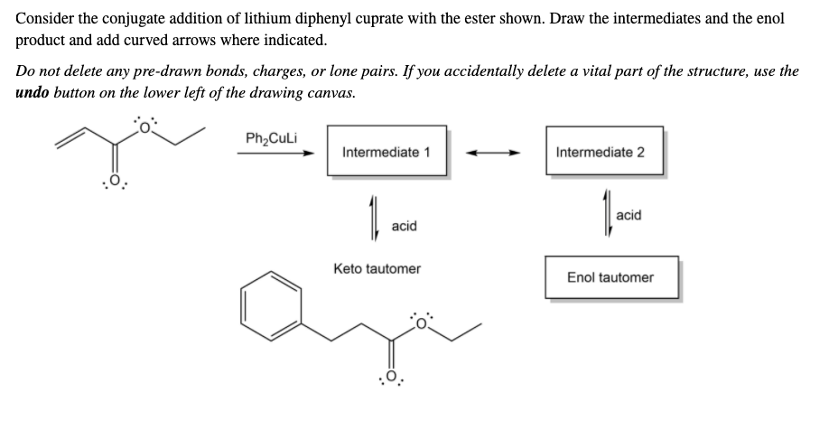 Solved Consider the conjugate addition of lithium diphenyl | Chegg.com