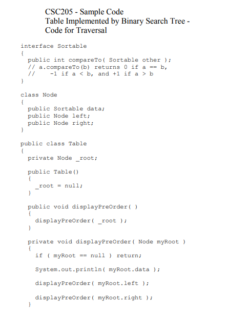 Solved CSC205 - Homework Write a method that would go inside | Chegg.com