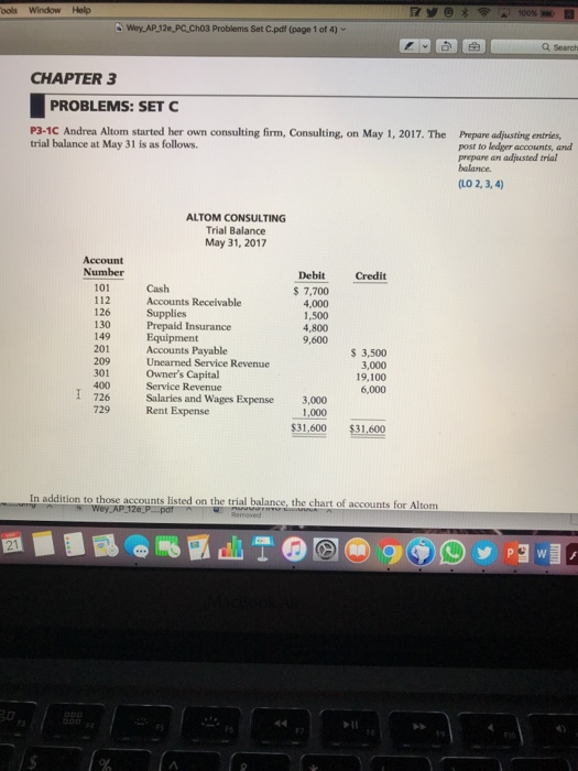 Solved ools Window Help s Wey.AP 12e PC,Ch03 Problems Set | Chegg.com