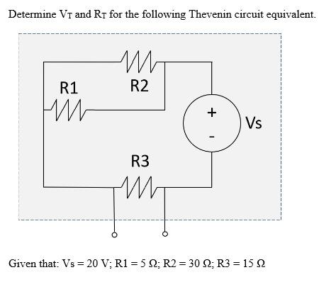 Solved Determine the vt and rt for the following thevenin | Chegg.com