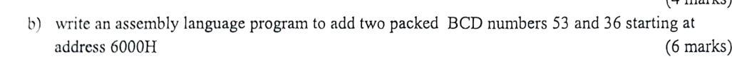 Solved b) write an assembly language program to add two | Chegg.com
