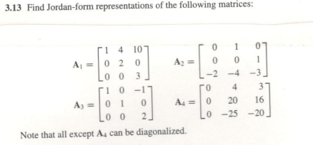 Solved 3.13 Find Jordan-form representations of the | Chegg.com