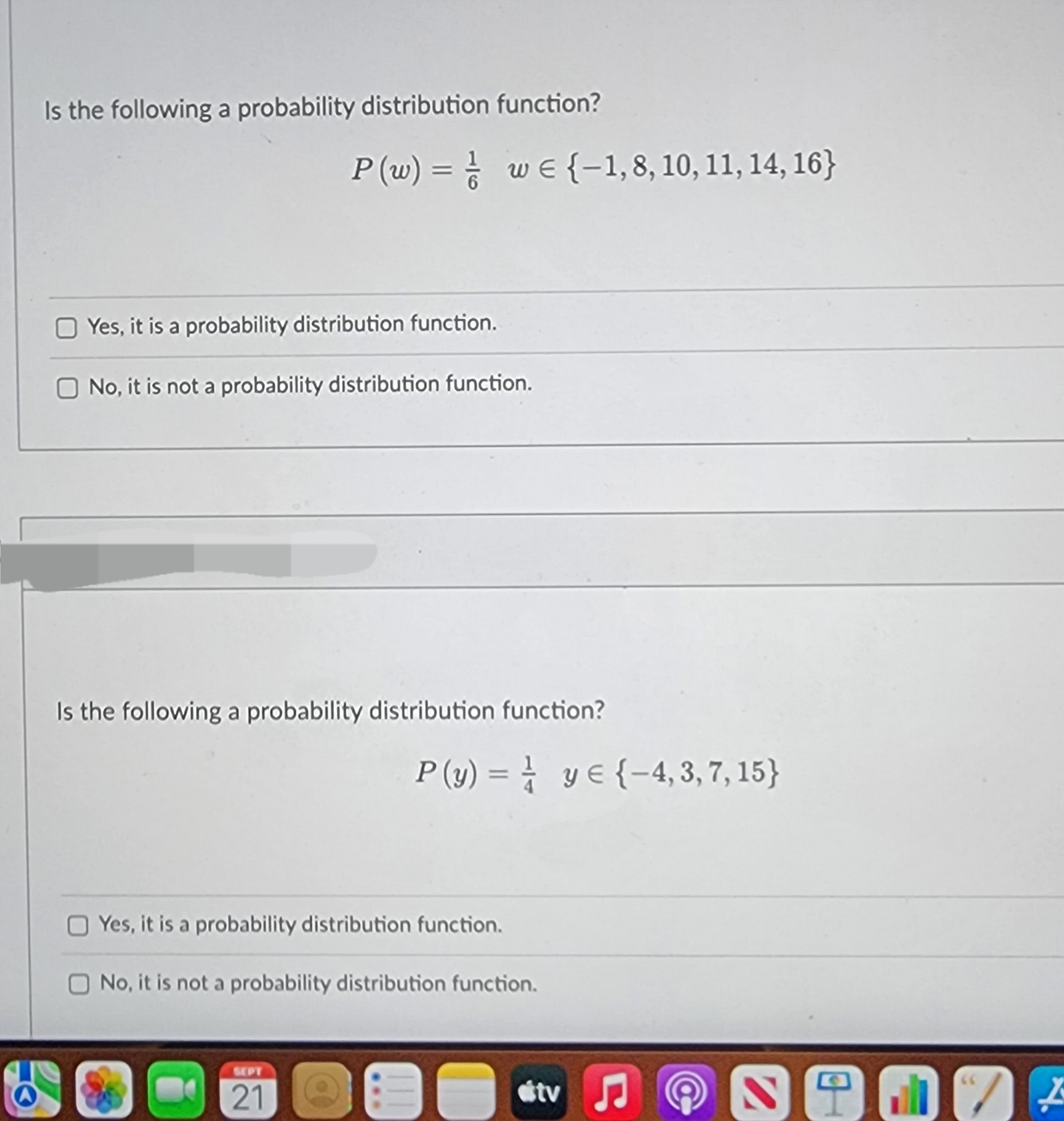 Solved Is the following a probability distribution function? | Chegg.com